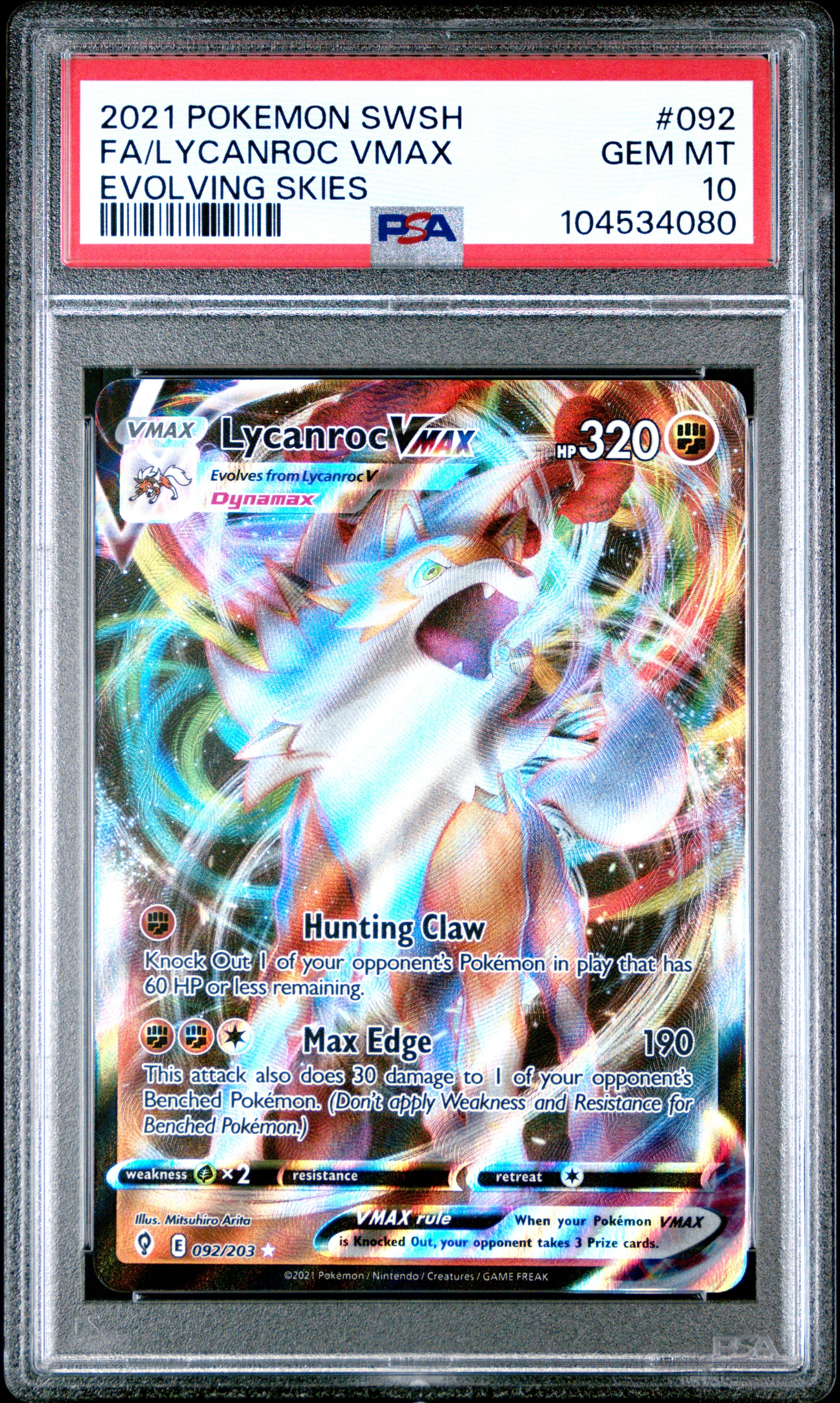 Lycanroc VMAX #92 Evolving Skies – PokeGrad
